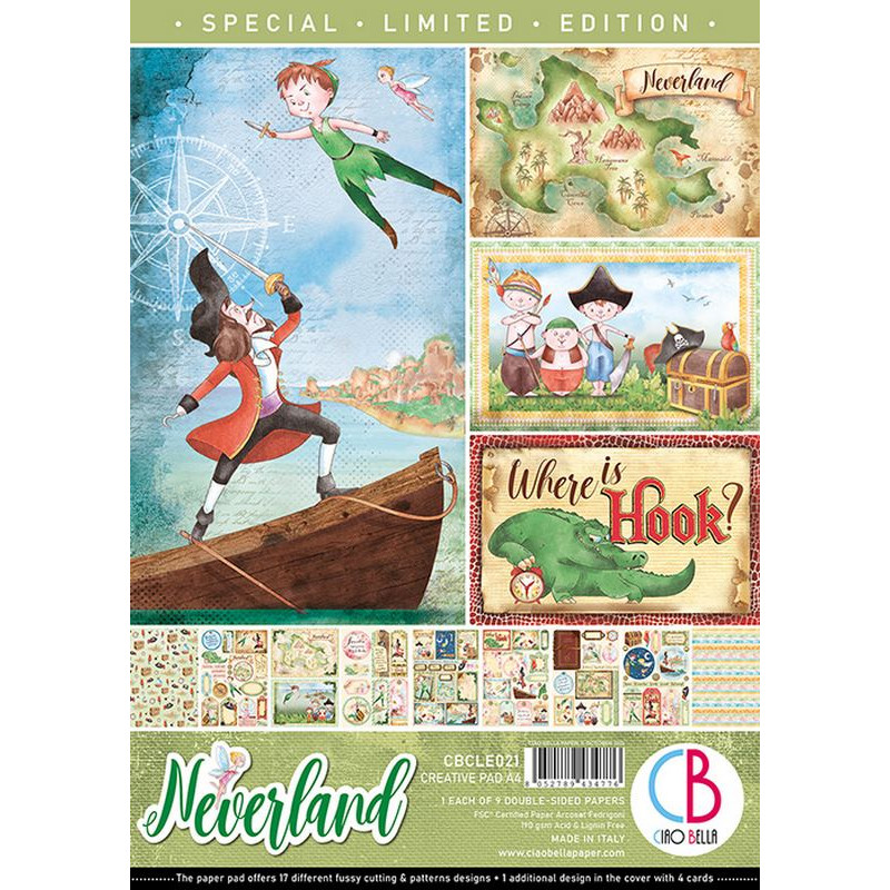 Set de papier A4 Neverland Edition Limitée 9f - Creative Pad Ciao Bella ...