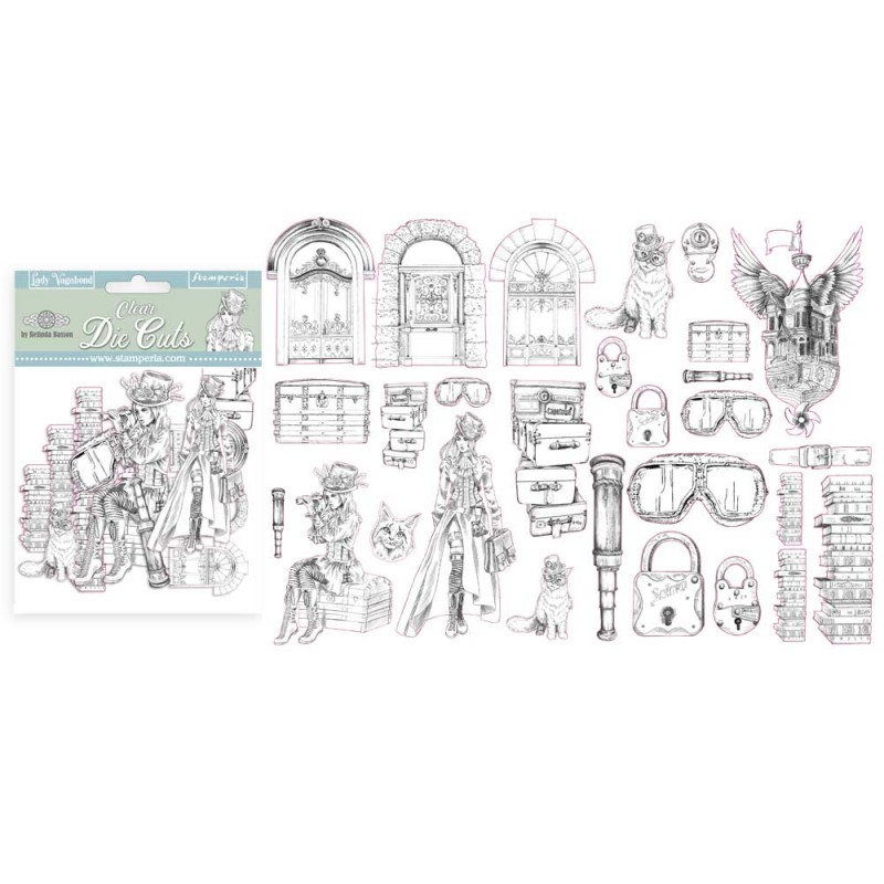 Die-cuts Transparents Lady Vagabond - Stamperia