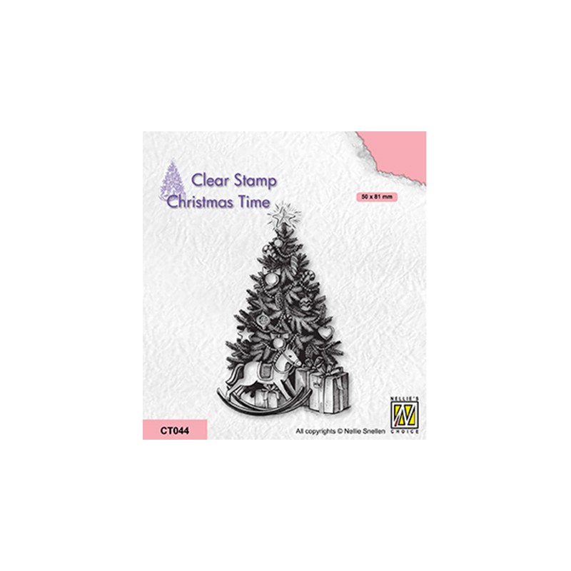 Tampon Christmas Tree and presents 1pc - Nellie Snellen Clear Stamp