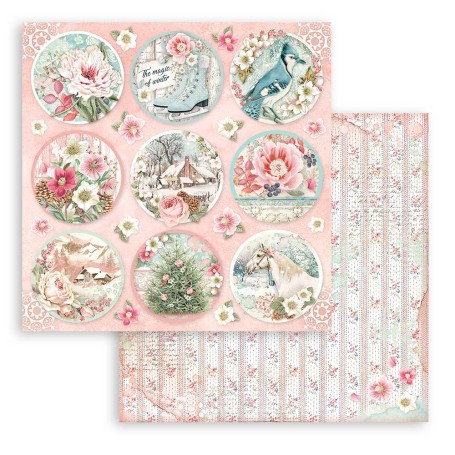 Papier 30x30 Rounds 1f - Sweet Winter - Stamperia