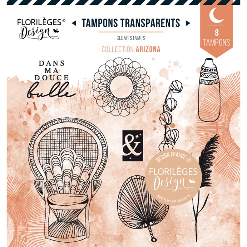 Tampons transparents Dans ma bulle – Clear stamps – Florilèges Design