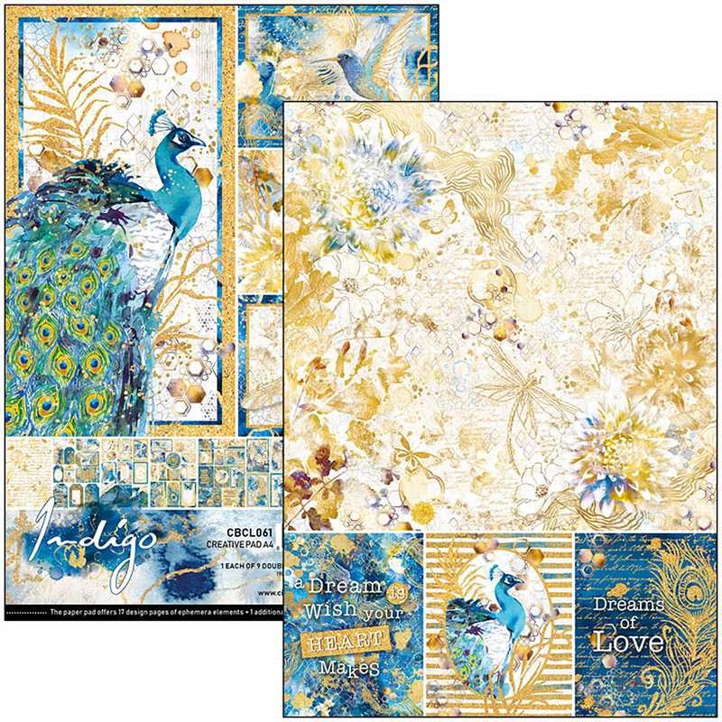 Set de papier A4 Indigo 9f - Creative Pad Ciao Bella Papercrafting
